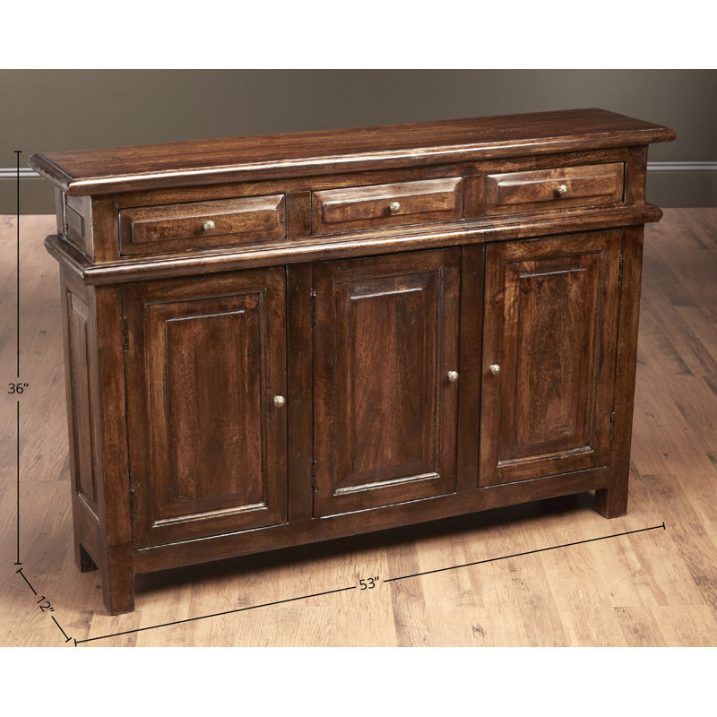 Loon Peak® Gesling 53" 3-Drawer Sideboard & Reviews | Wayfair