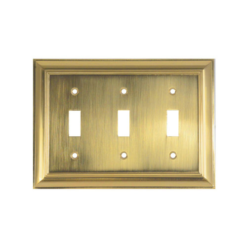 CKP Impressions 3 - Gang Toggle Light Switch Standard Wall Plate ...