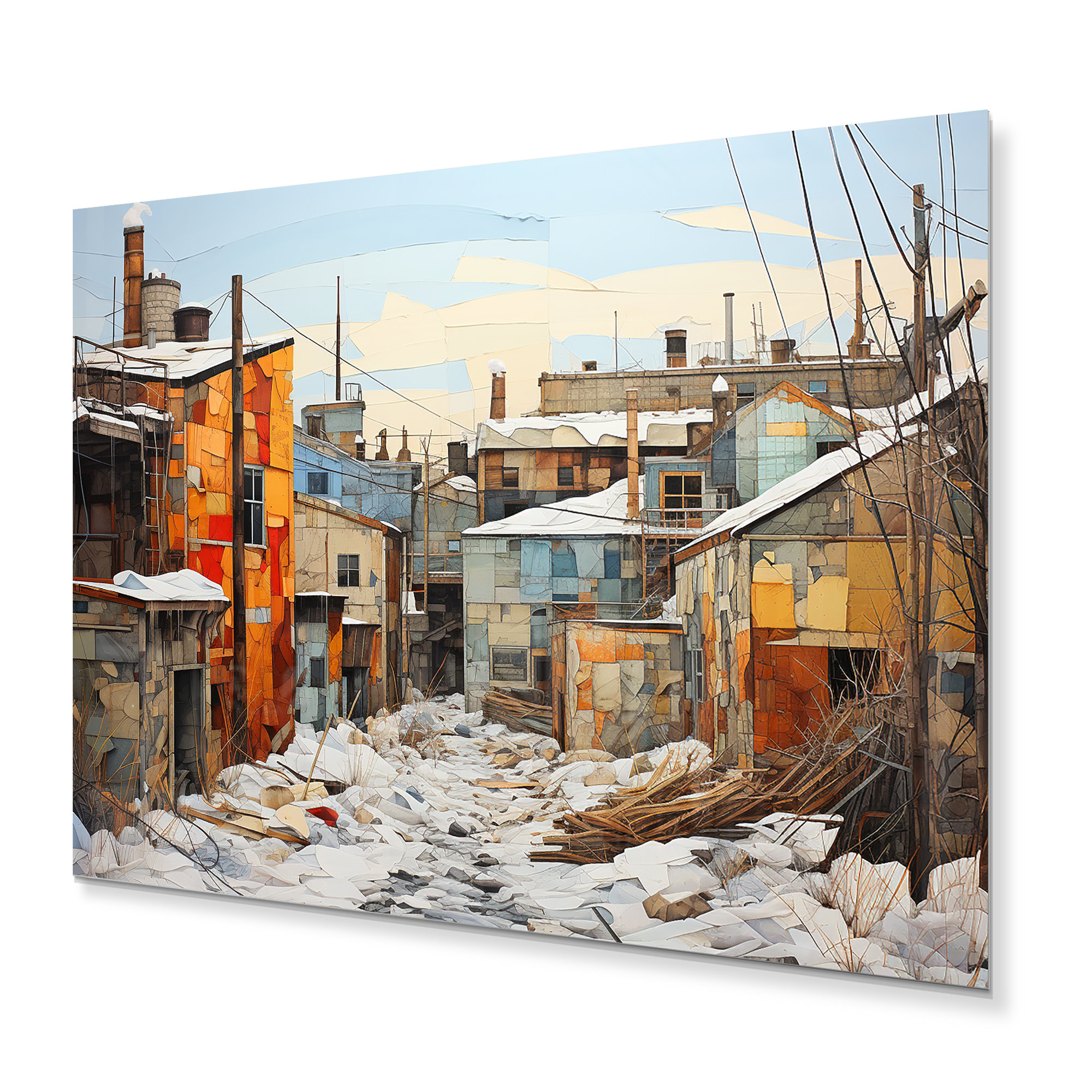 Red Barrel Studio® Winter Warehouse Palette II - Warehouses Metal Wall ...
