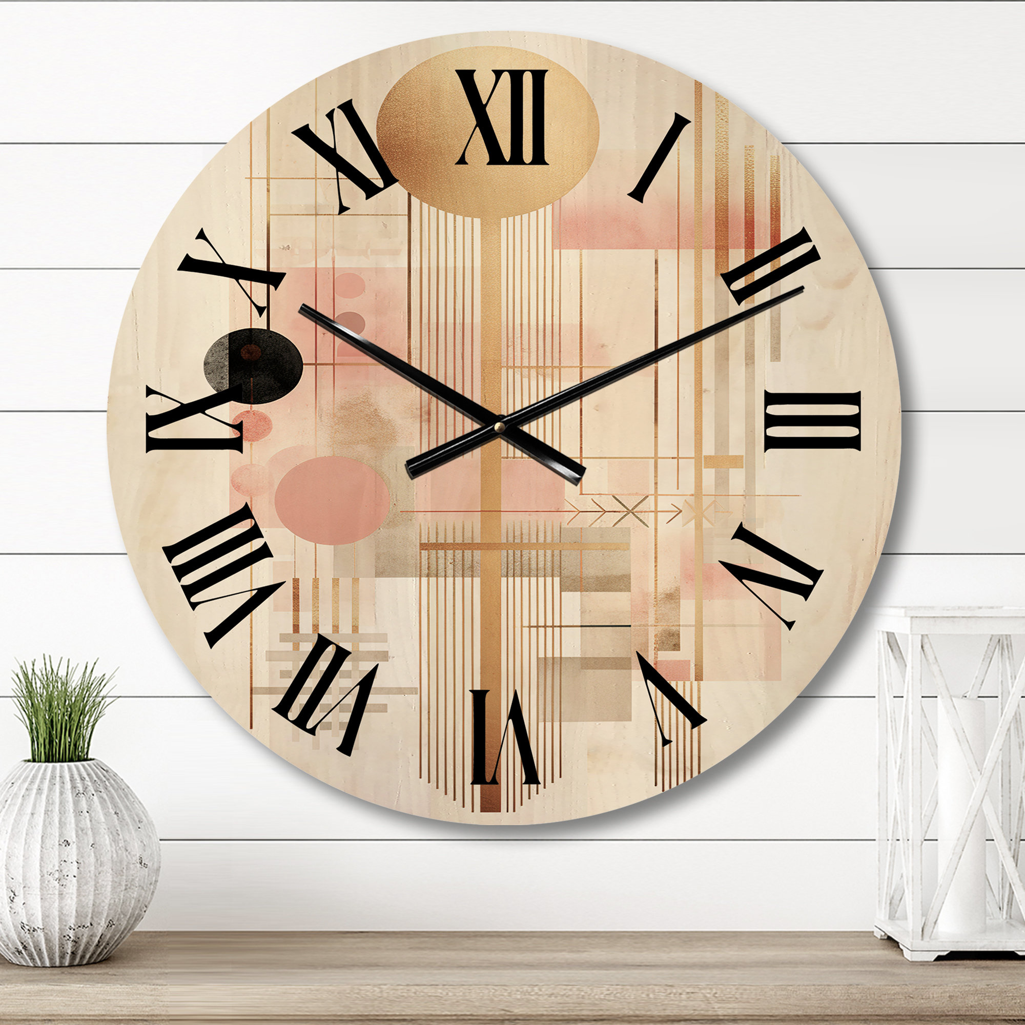 East Urban Home Marquavius Solid Wood Wall Clock | Wayfair
