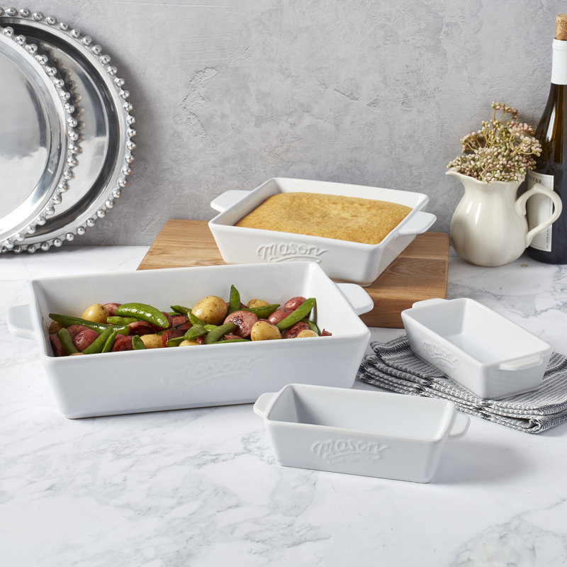 Mason Craft & More 4 Piece Ceramic Bake Ware Set & Reviews | Wayfair
