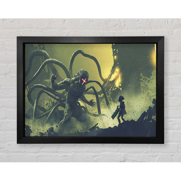 Bright Star Arms Of A Terror Man - Single Picture Frame Print | Wayfair ...