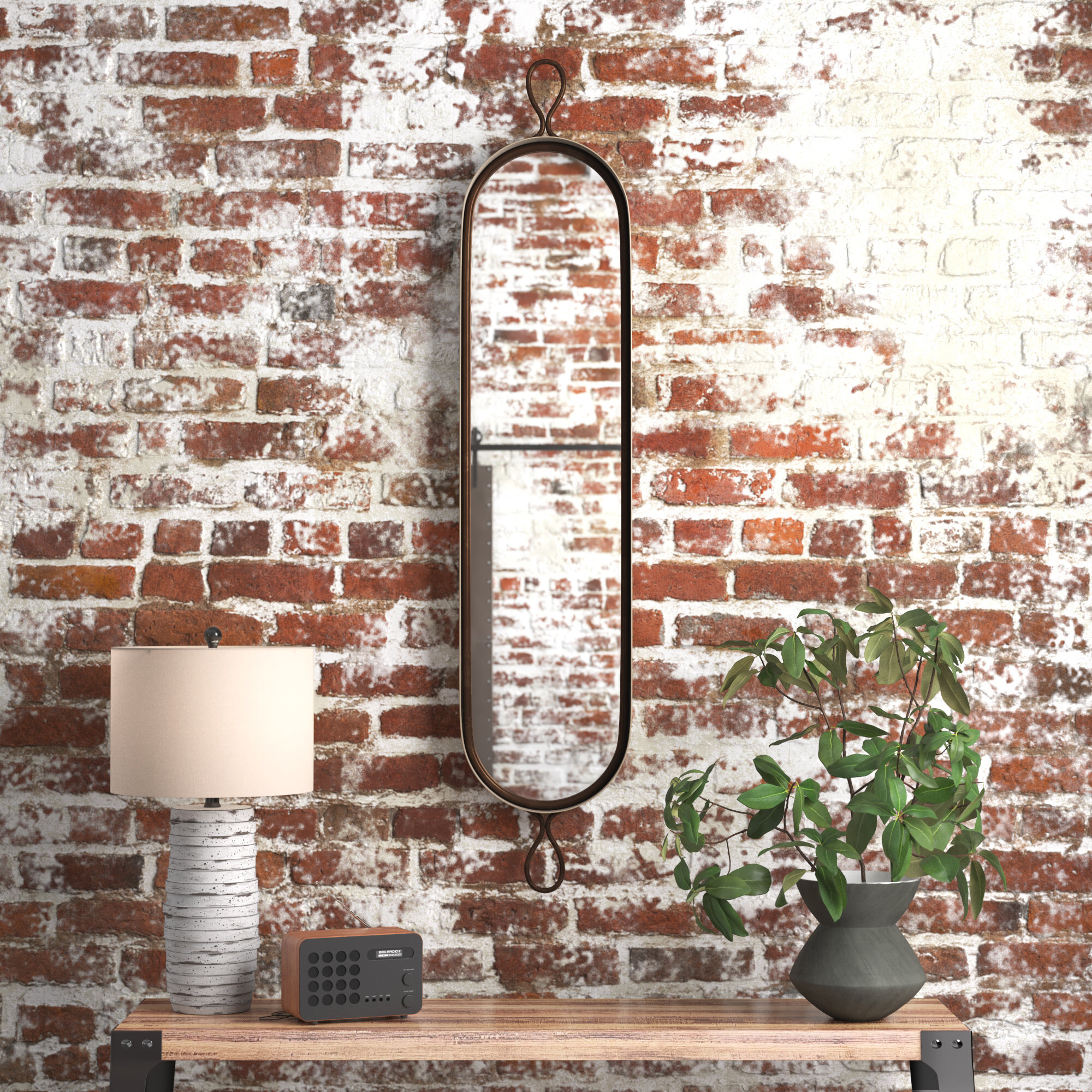 Steelside™ Gabryle Tall Wall Mirror & Reviews | Wayfair