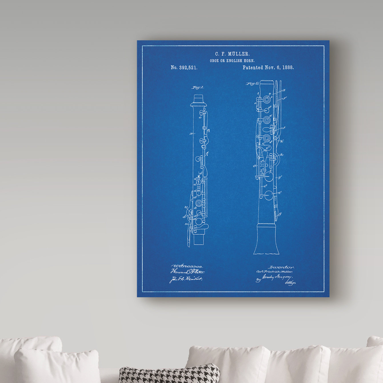17 Stories Manilo 'Instrument 1' Drawing Print on Wrapped Canvas | Wayfair