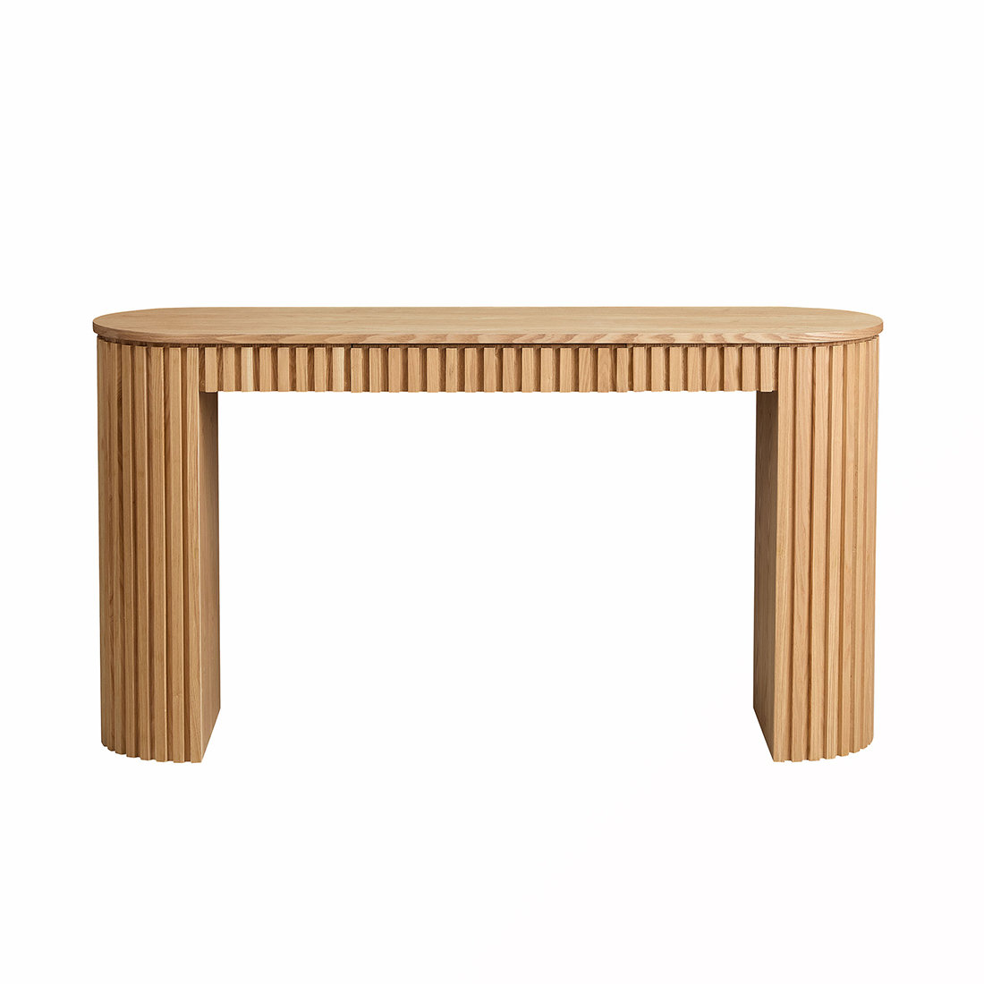 Corrigan Studio® Modern Console Table with Unique Vertical Stripe ...