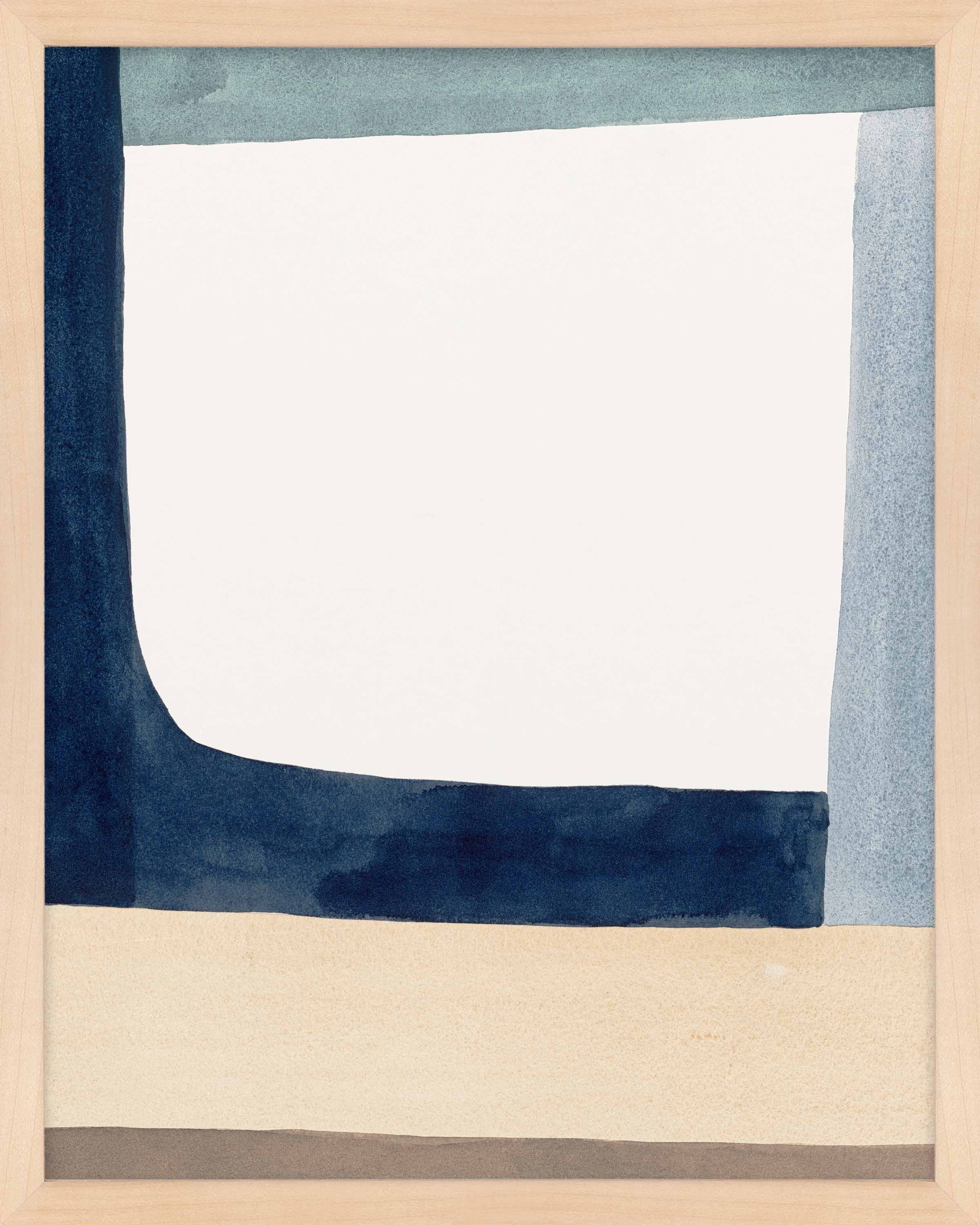 AllModern Composition In Blue 1 Framed by Julia Balfour Painting | Wayfair