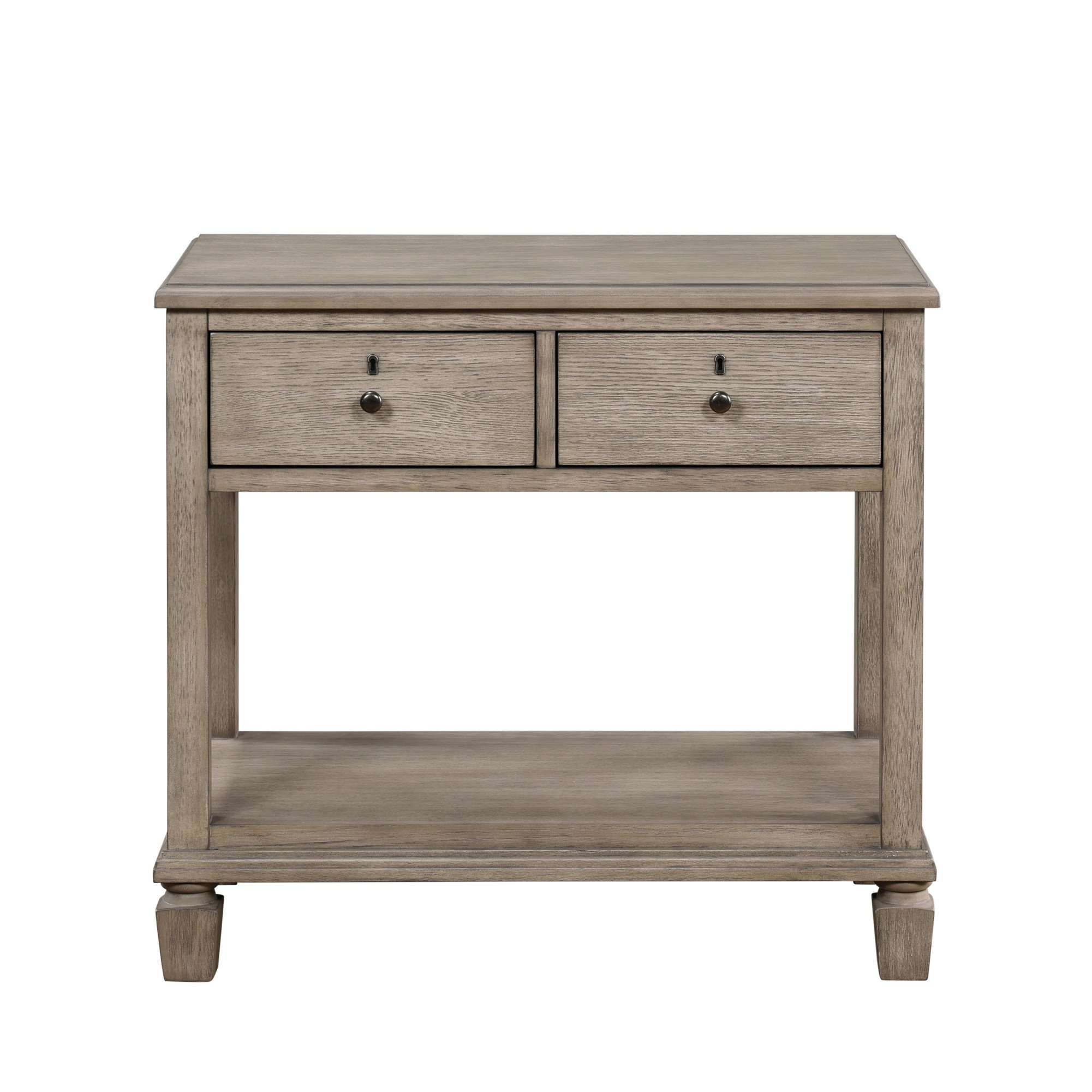 Canora Grey Classic Transitional Bedroom Nightstand Of 2 Drawers And ...