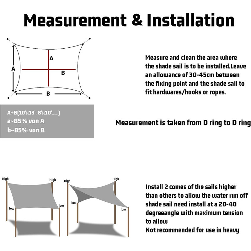 LOVE STORY Waterproof Rectangle Shade Sail | Wayfair