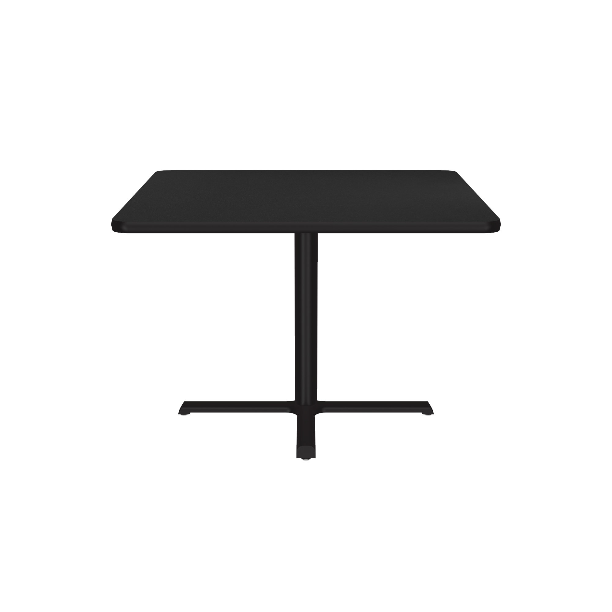 Correll, Inc. Correll 42 Square Café & Break Room Bistro Table, Black ...