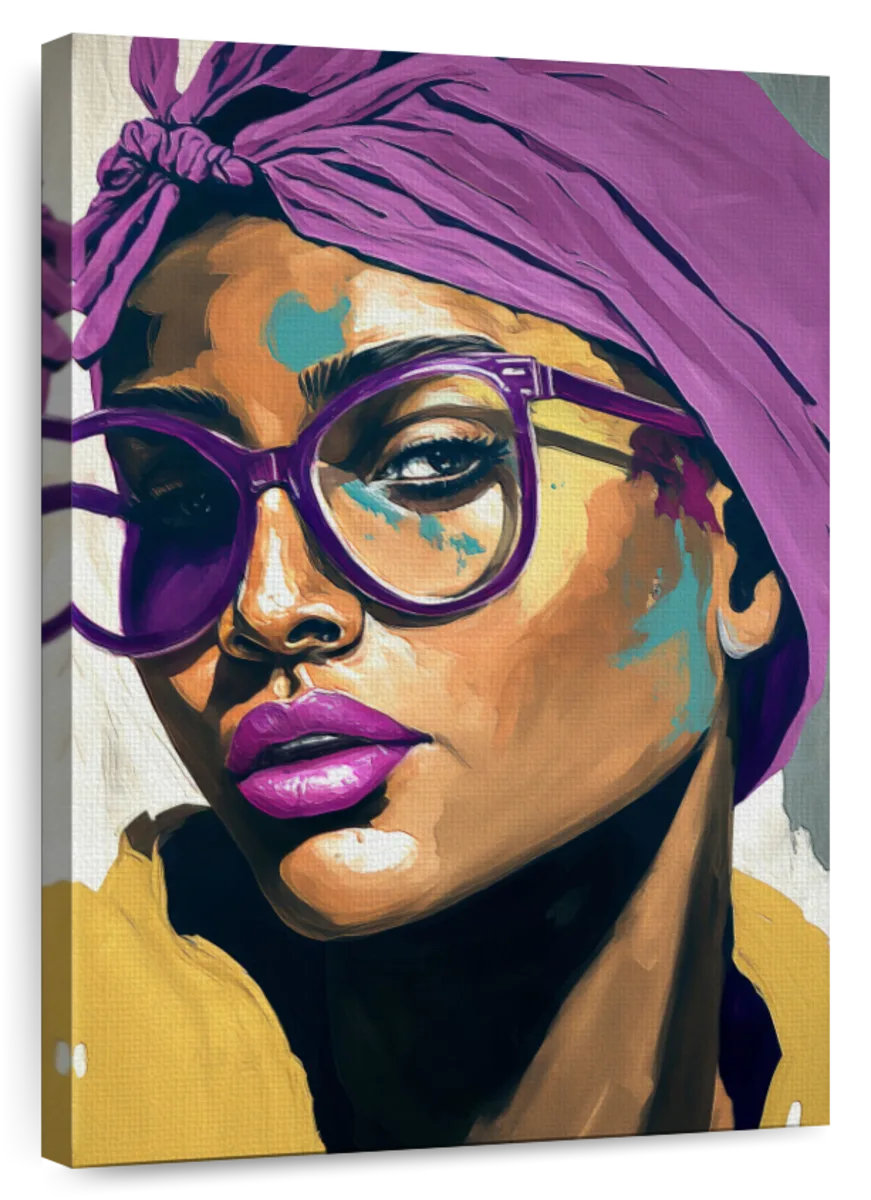 Lark Manor™ Leisha Girl In Purple Turban | Wayfair