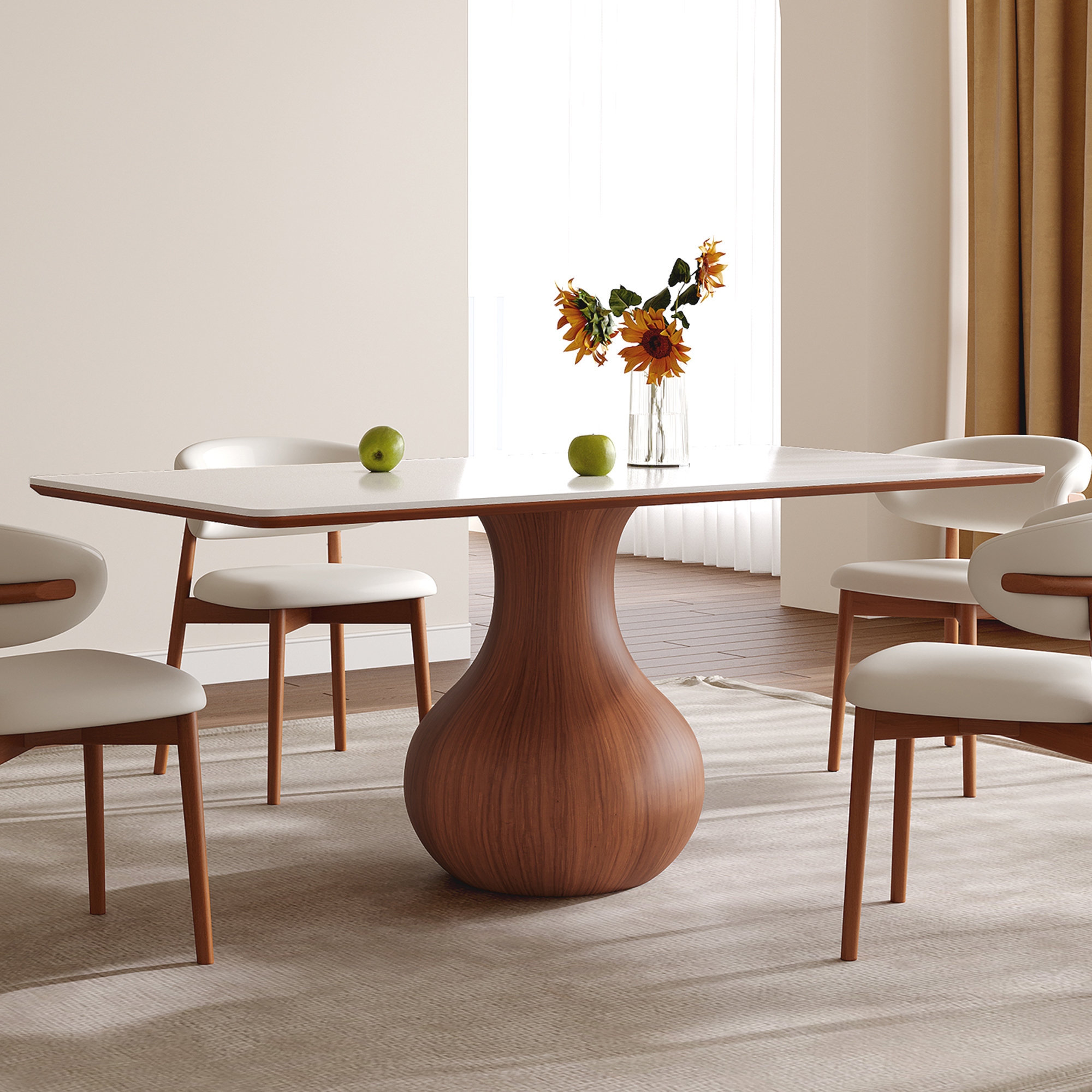 Brayden Studio Farmhouse Dining Table Kitchen Table Family Party ...