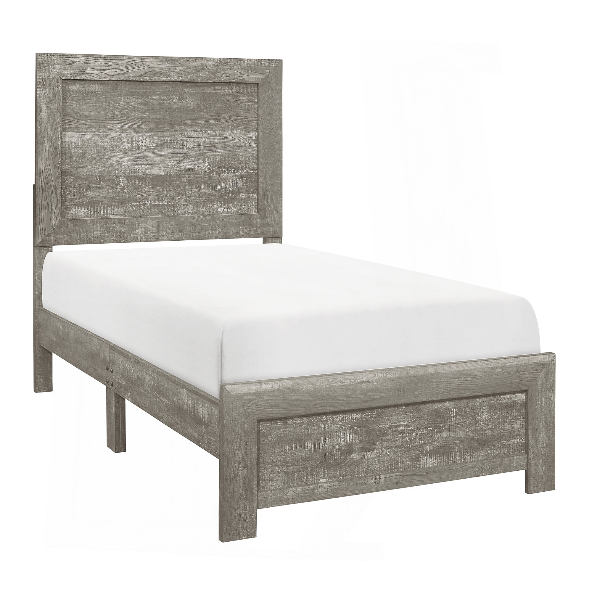 Alxfarton Rustic Panel Bed Wooden Bedroom Furniture 1Pc | Wayfair