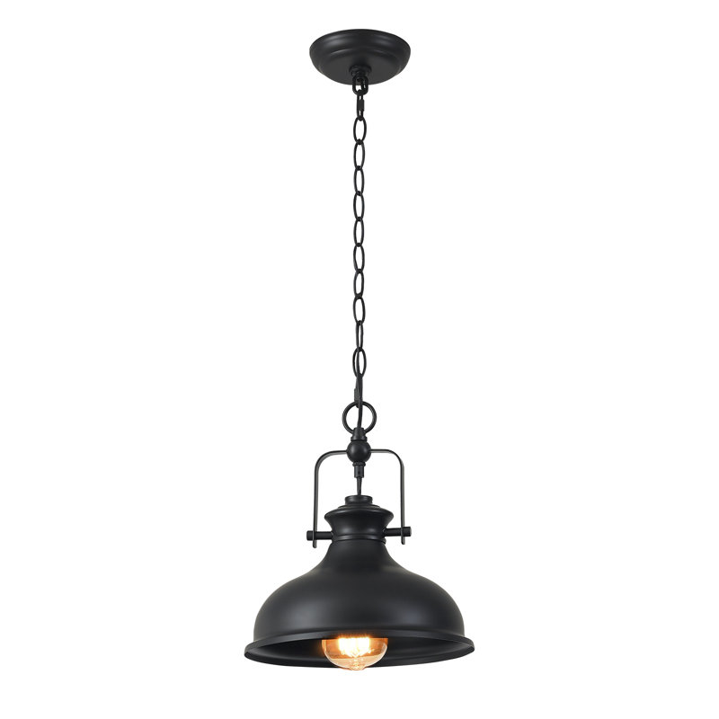 Williston Forge Waynetown 1 - Light Black Single Pendant & Reviews ...
