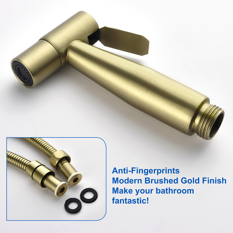 SHAMANDA Round Hand Held Bidet with Faucet Handheld Bidet Sprayer for ...