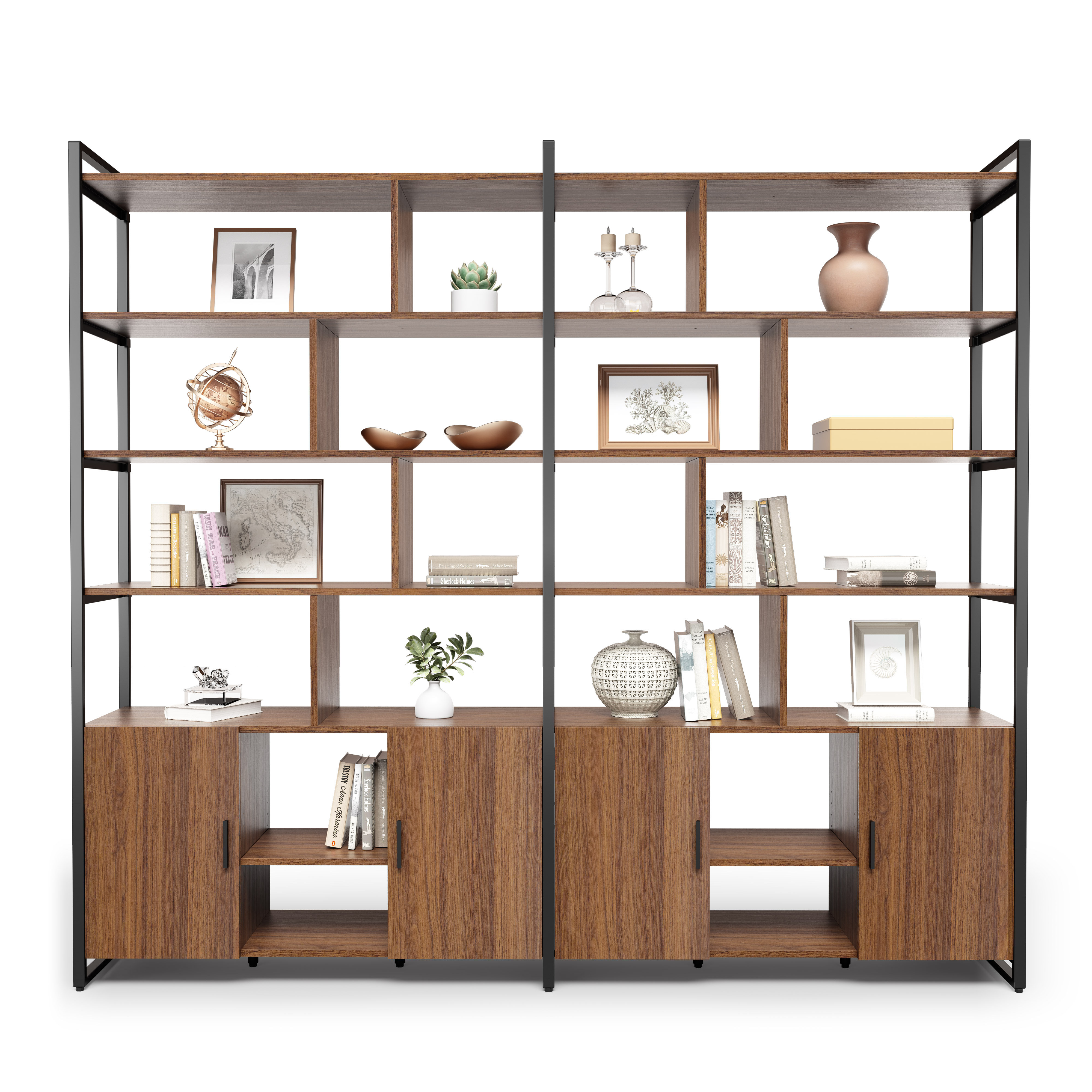Trent Austin Design Sayers 85.25" H x 95.63" W Steel Standard Bookcase ...