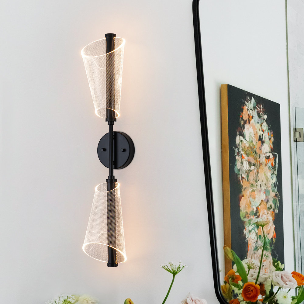 Latitude Run® 2 - Light Dimmable Led Double Conical Shade Hourglass ...