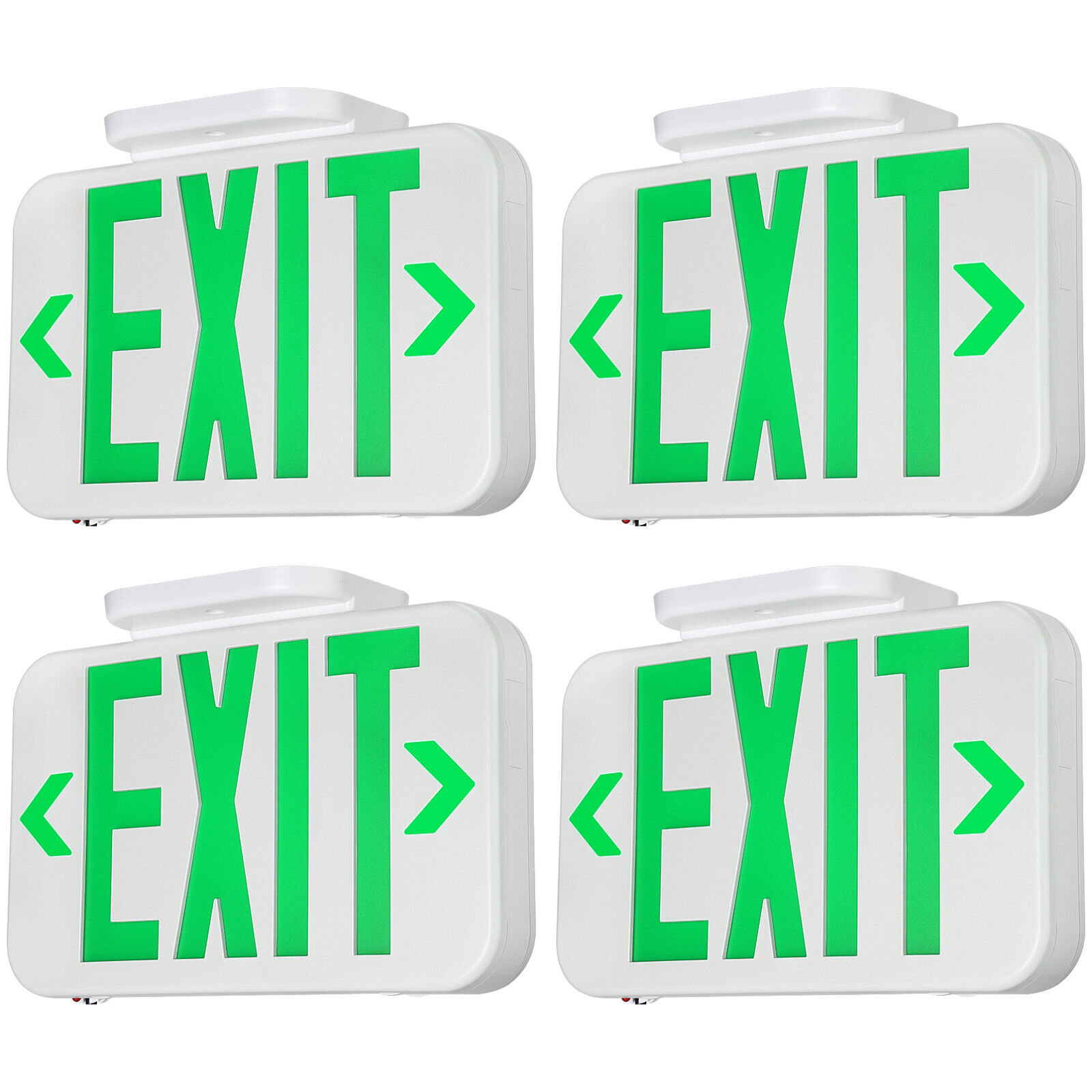 LEDVANS Green LED Emergency Exit Light Sign, Battery Backup 120V/277V ...