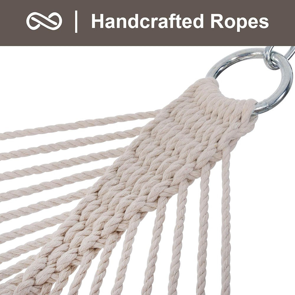 Dovecove SUNCREAT Hammocks Traditional Rope Double Hammock With ...