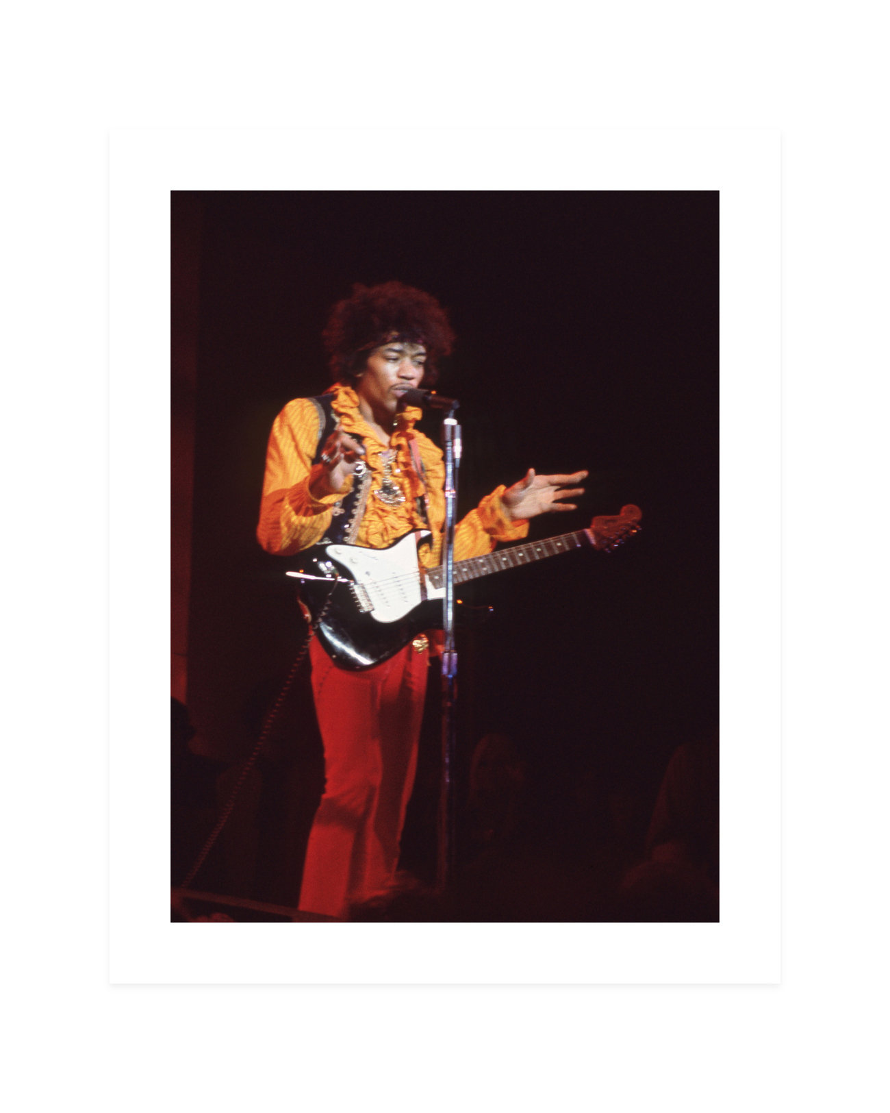 Globe Photos Entertainment & Media Jimi Hendrix Performing on Stage at ...