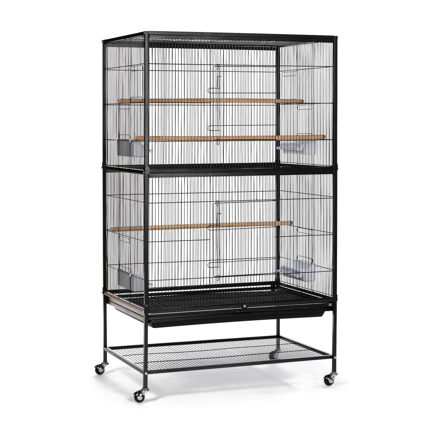 Latitude Run® Pet Products Bird Cage, Wrought Iron Flight Cage And Bird ...