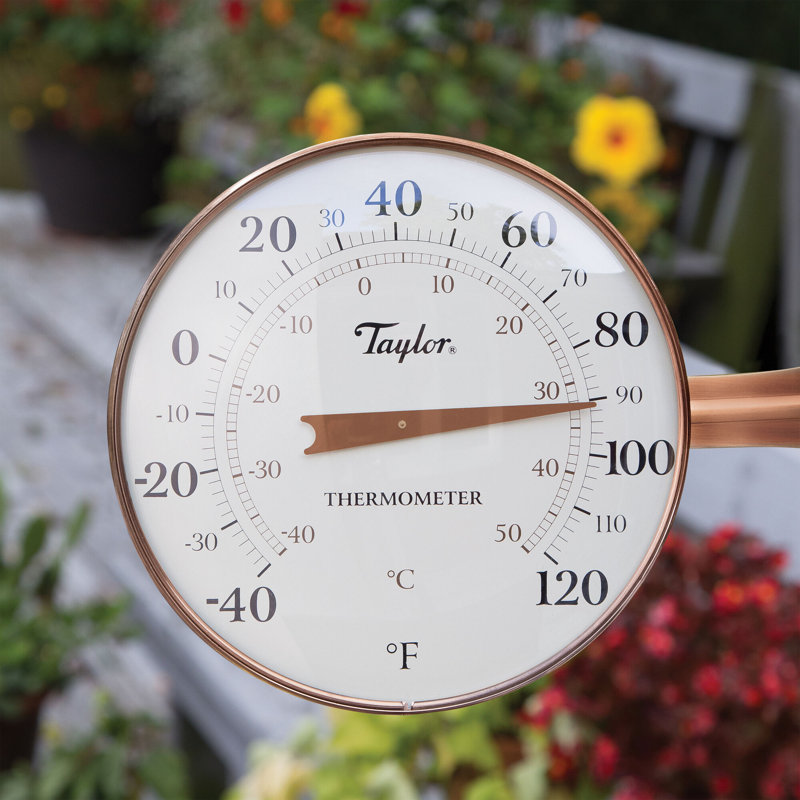 Taylor Heritage 8.5" Dial Outdoor-thermometers, Copper & Reviews | Wayfair