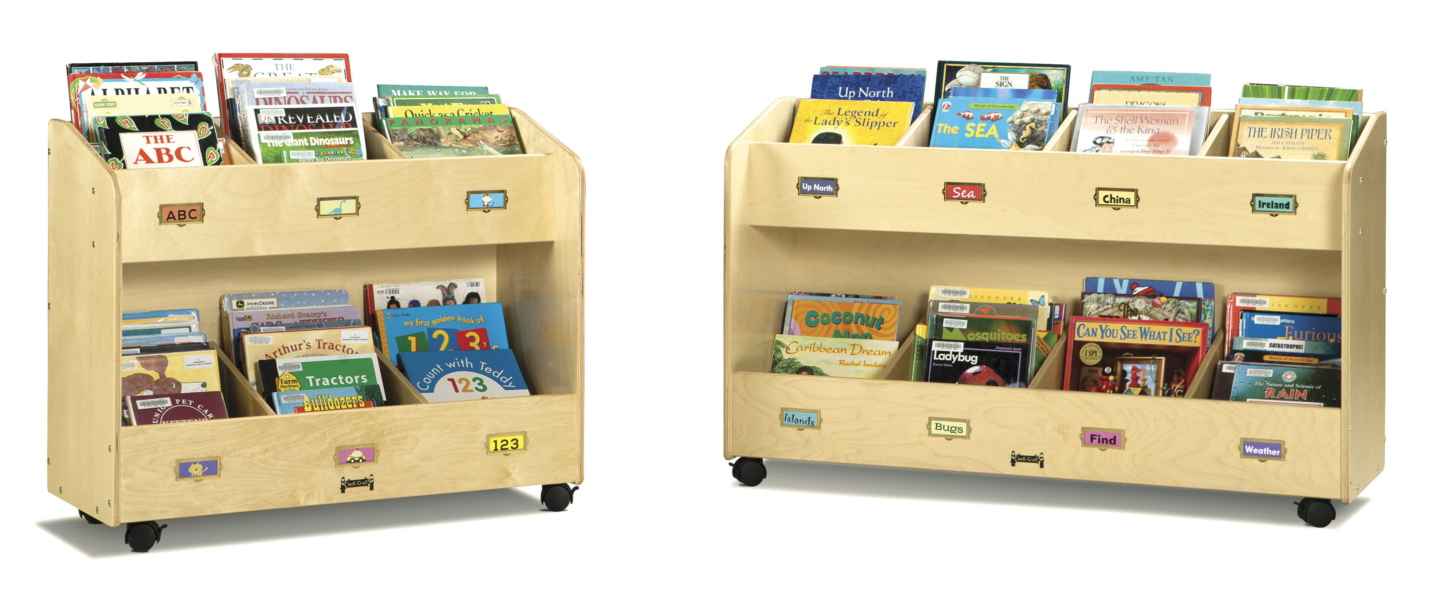 Jonti-Craft® Mobile 8-Section Book Organizer & Reviews | Wayfair