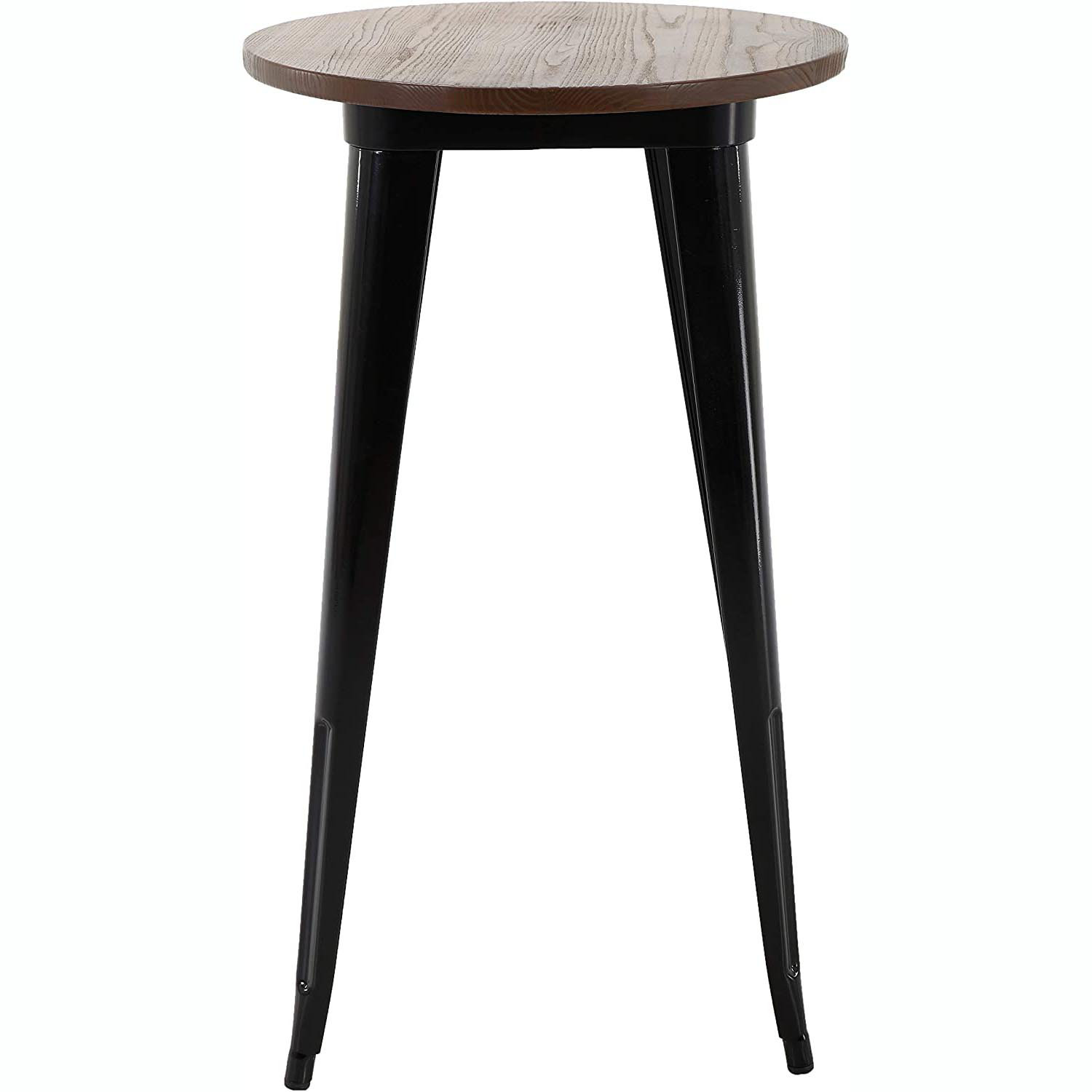 Williston Forge Casimera Round Solid Wood Top Metal Base Dining Table ...