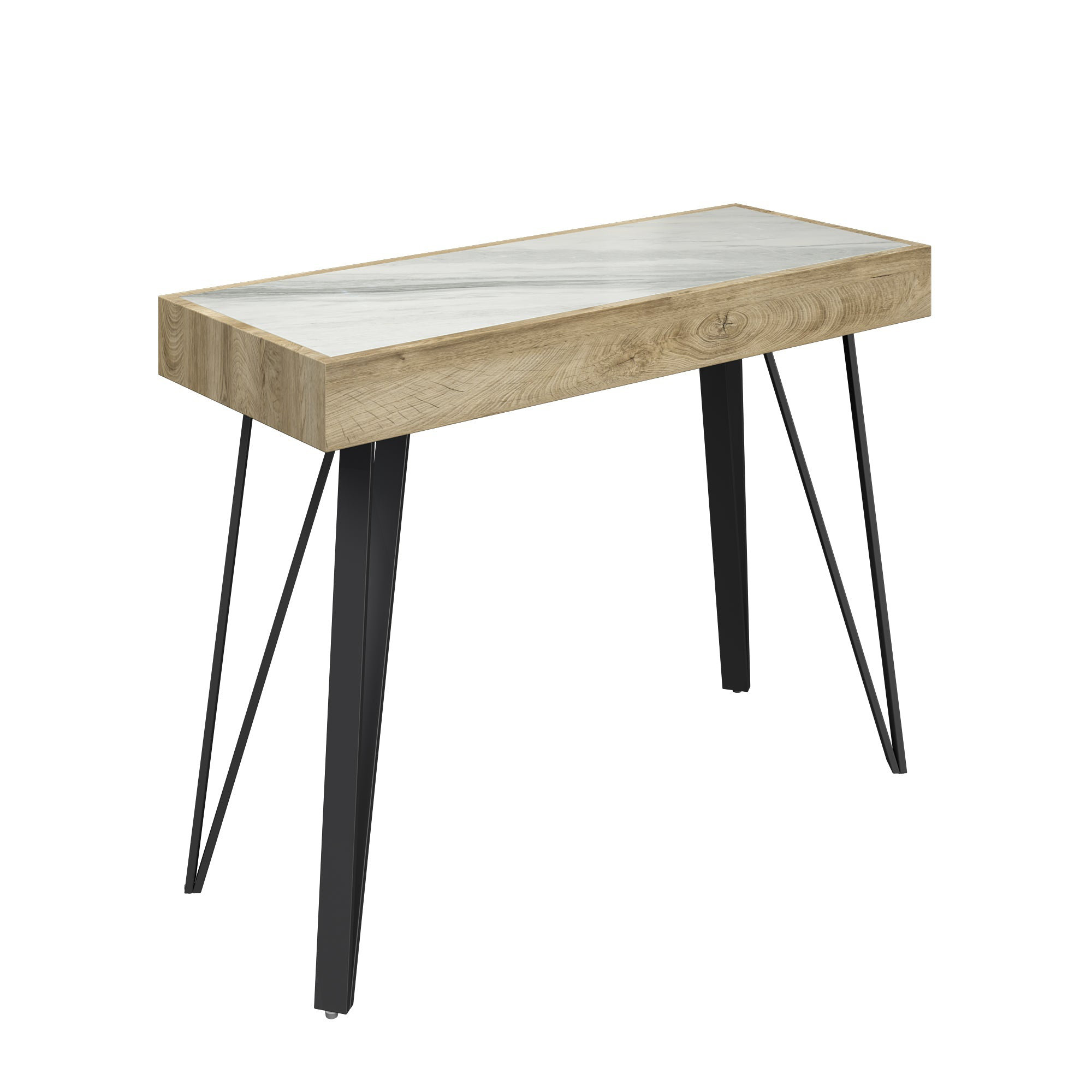 Metro Lane White Ceramic Console Table | Wayfair.ie