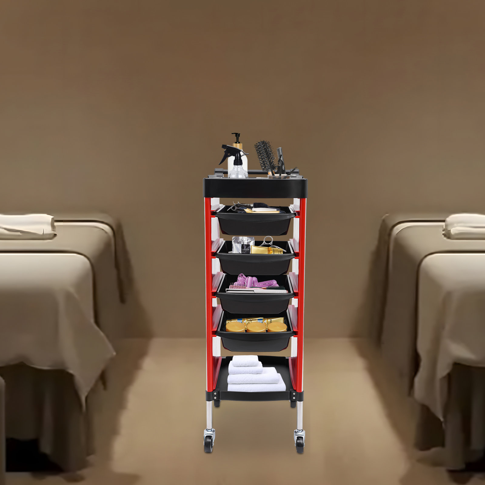 Rebrilliant Black 6-Layer Drawer Multi-Purpose Shelf - Wayfair Canada