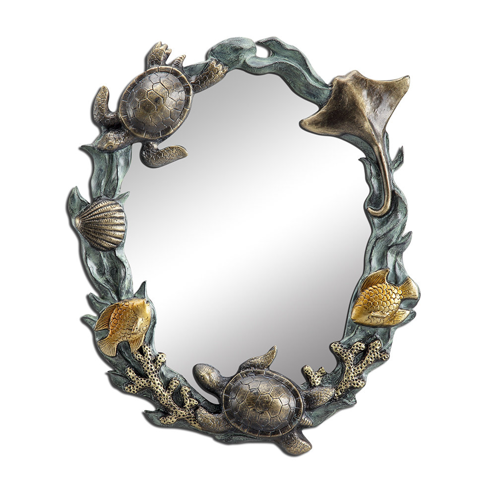 Beachcrest Home™ Turtles and Sealife Wall Mirror | Wayfair