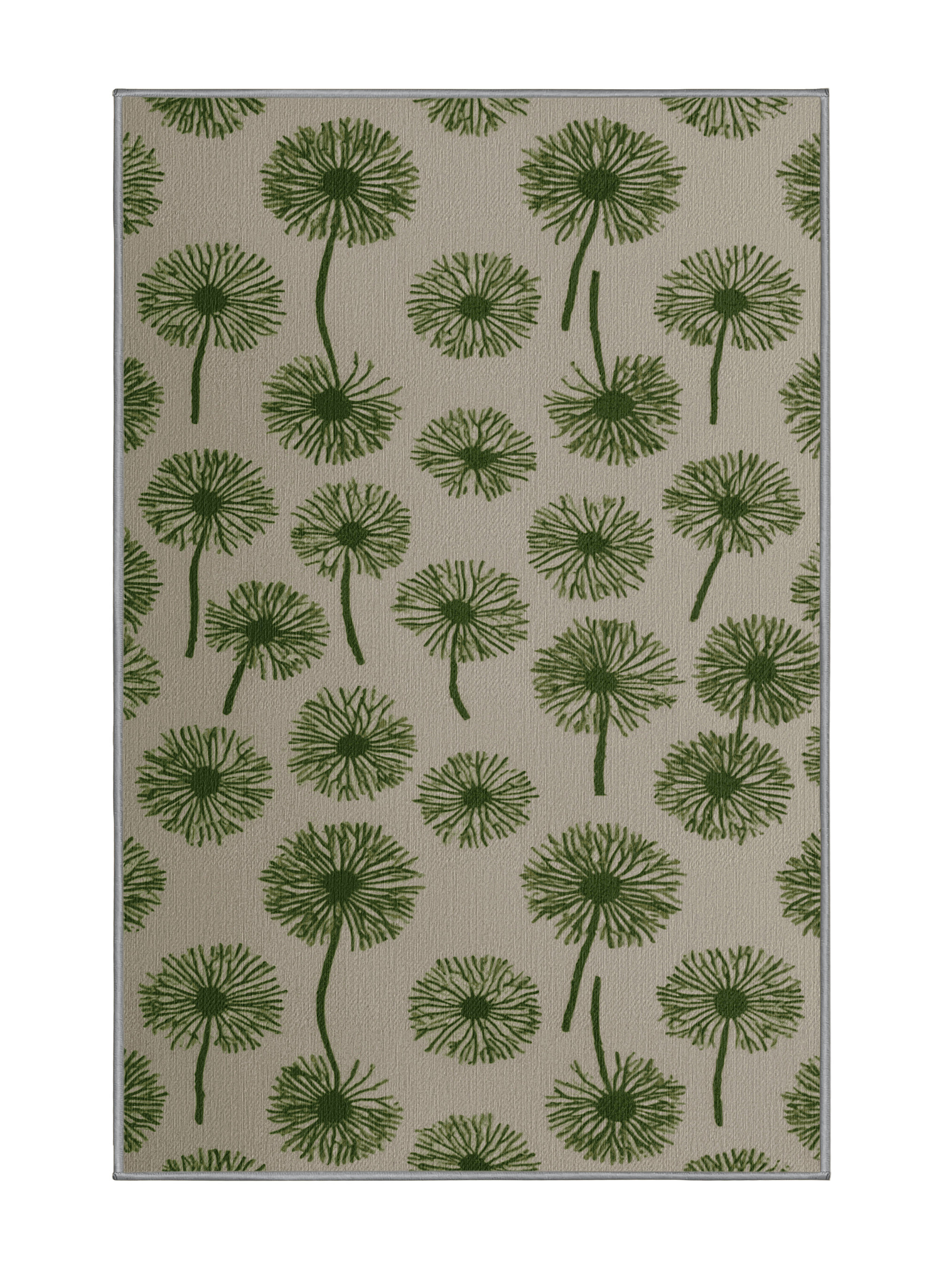 One Allium Way® Washable Dandelion Greens Vegetables Area Rug | Wayfair