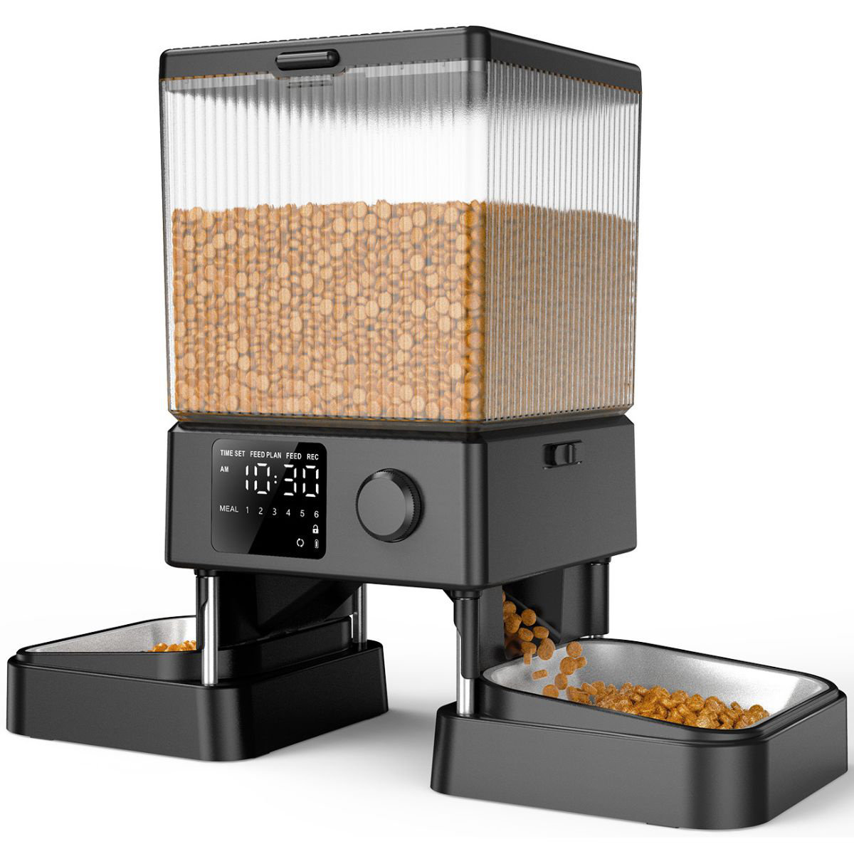 oneisall PFD-002 Automatic Cat Feeder for 2 Cats, 20 Cups/5L Automatic ...