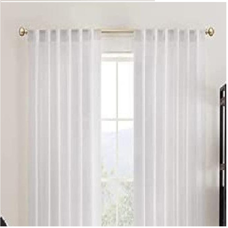 Mercer41 Laneva Overall Width Single Curtain Rod | Wayfair