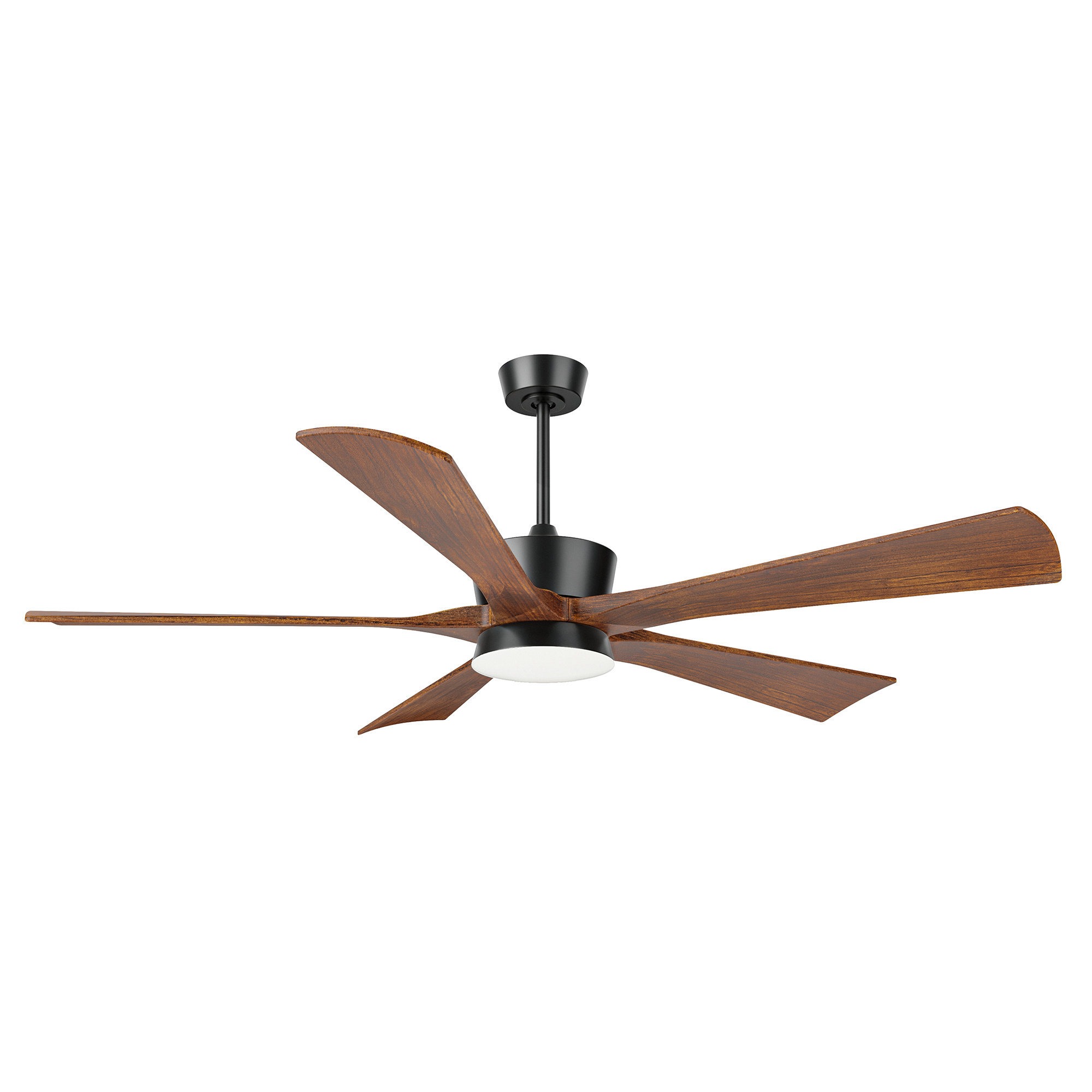 Wrought Studio™ Aireanna 60'' 5-Blade Modern Solid Wood Ceiling Fan ...