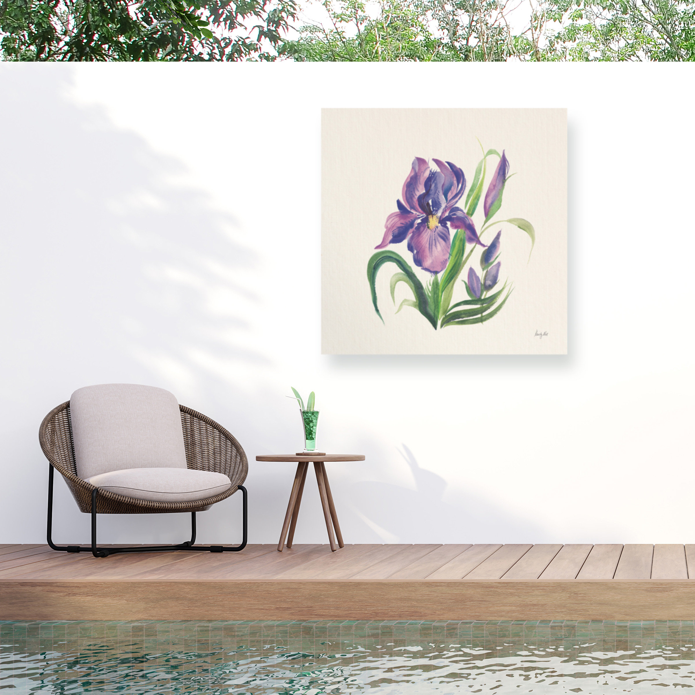 Winston Porter Kristy Rice Easter Bloom II Outdoor Canvas | Wayfair