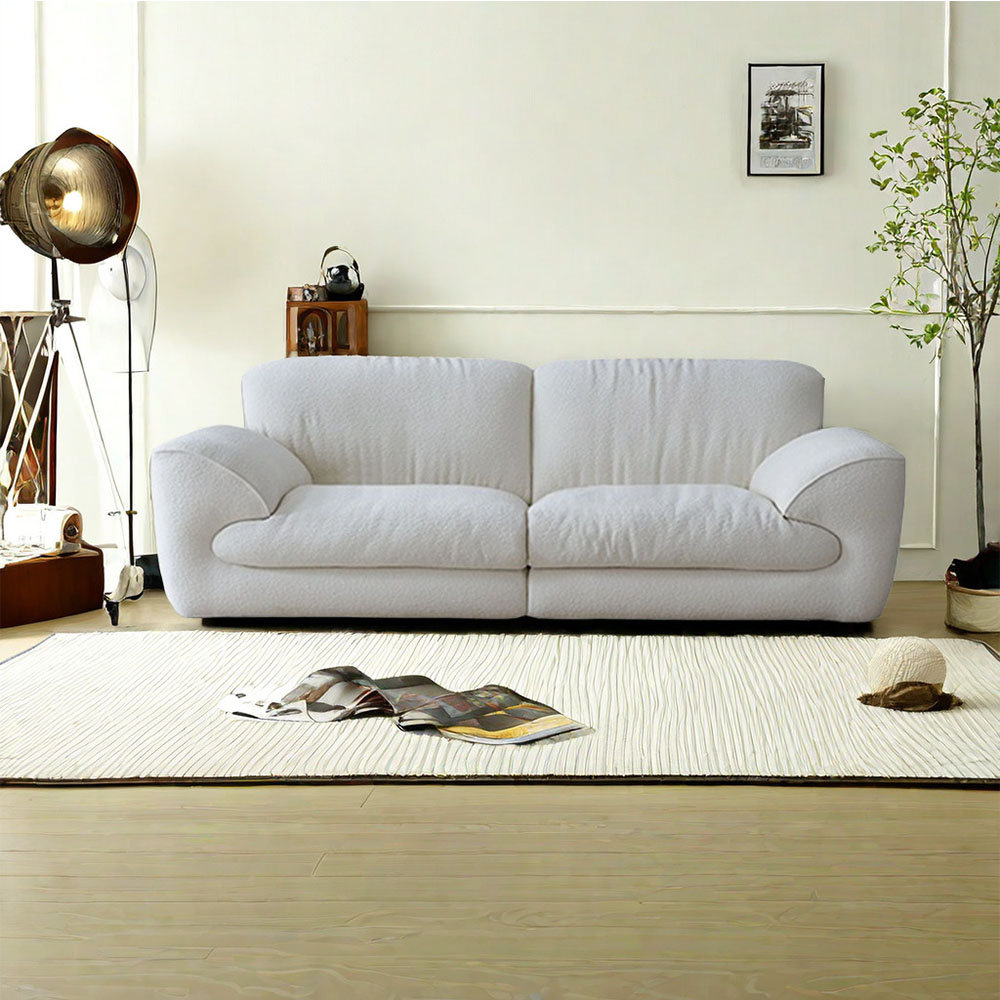 Danbenla design Landry Creme Fraiche Modern In-line Sofa 114.17 ...
