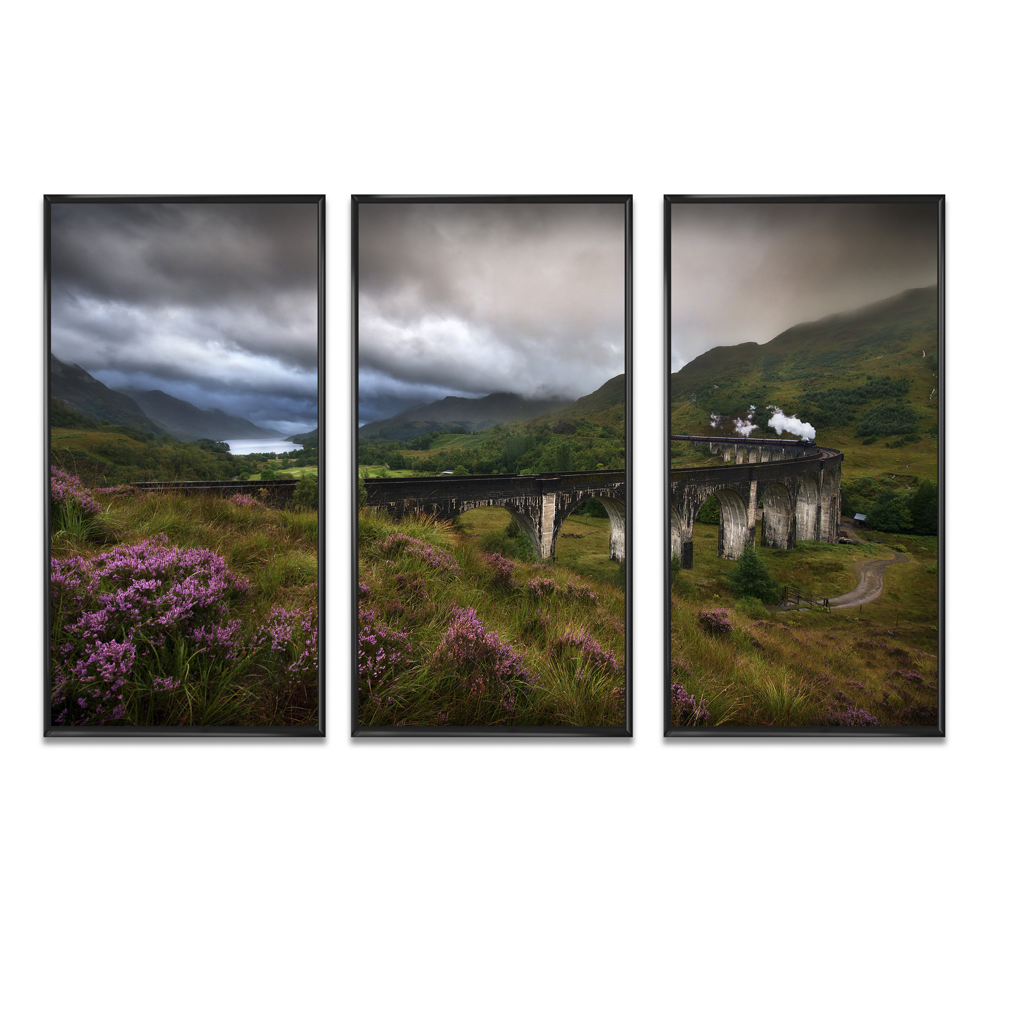 Latitude Run® Glenfinnan Viaduct Scotland - 3 Piece Floater Frame ...