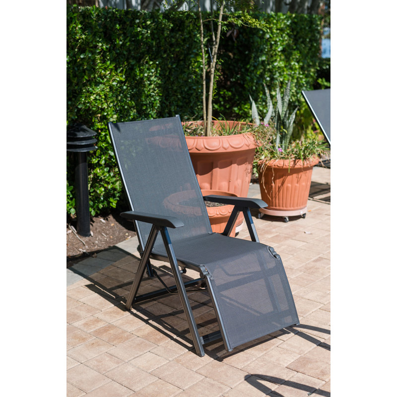 Kettler USA Basic Plus Multi-Position Outdoor Folding Relaxer Chair ...