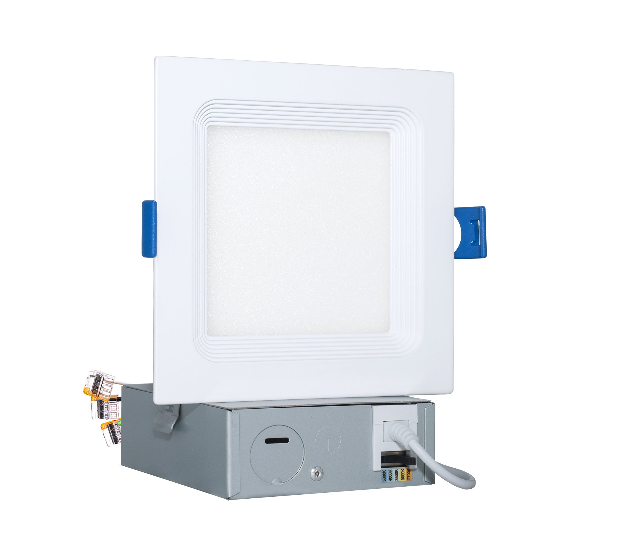 MW LIGHTING MW 4 Inch Canless 5 CCT Ultra-Slim Square Baffle LED ...