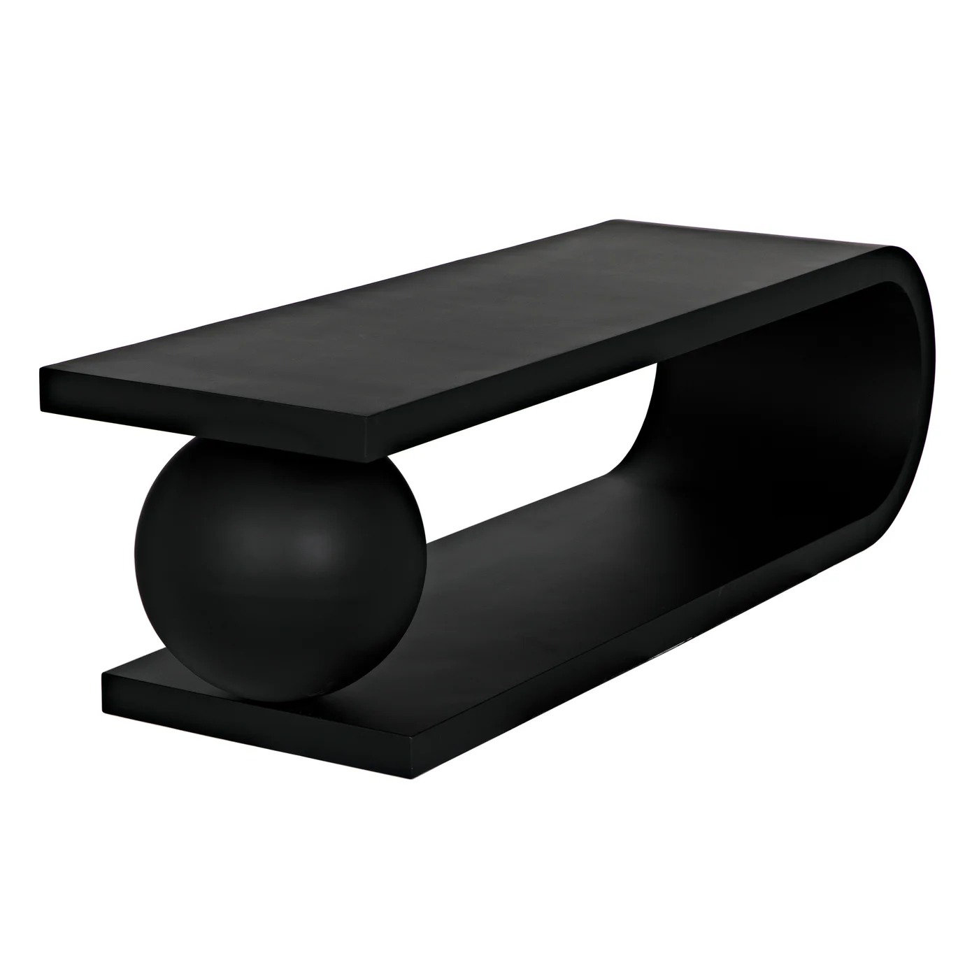 Noir Estelle Floor Shelf Coffee Table with Storage | Perigold