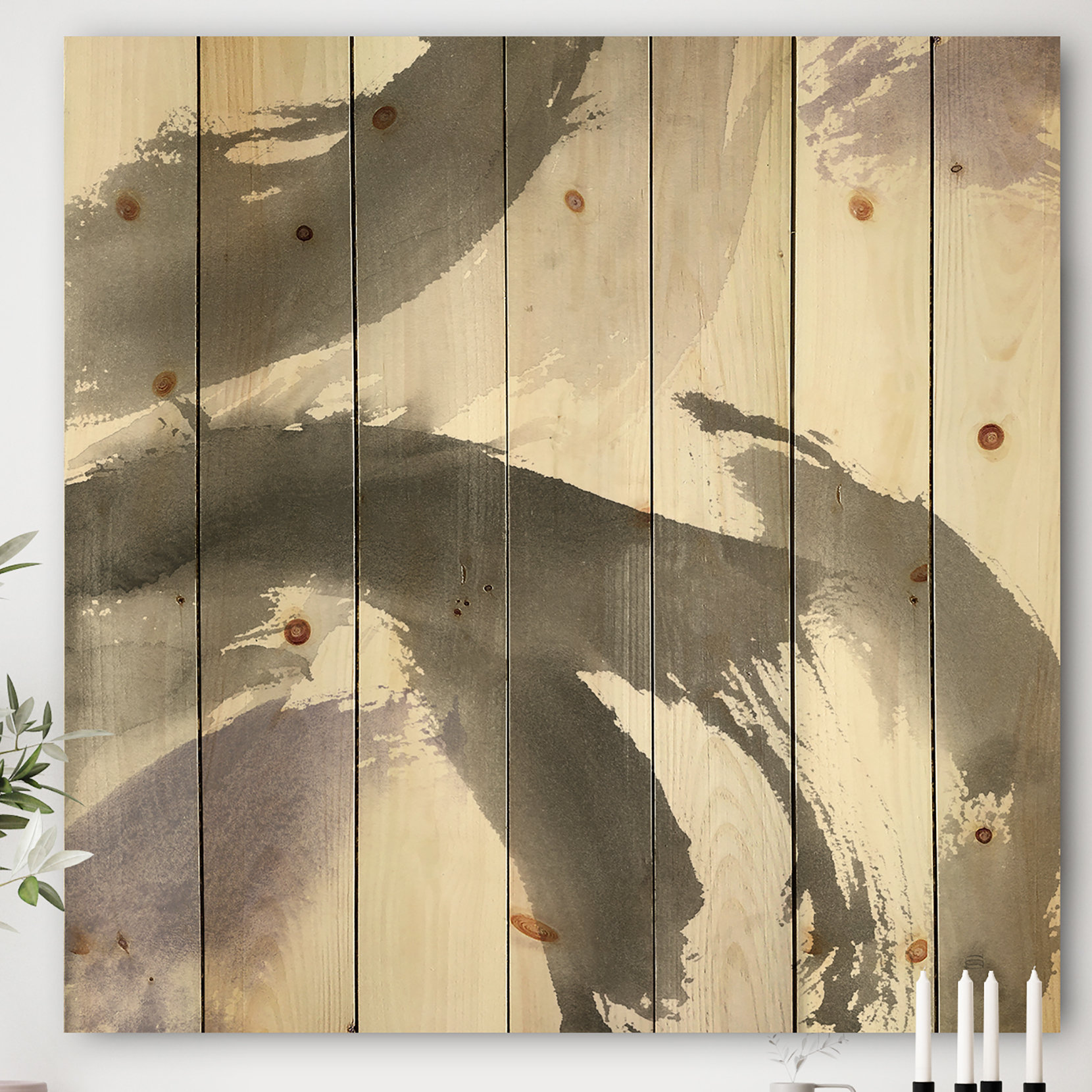 East Urban Home Minimal Geometric Gesture III - Transitional Print on ...