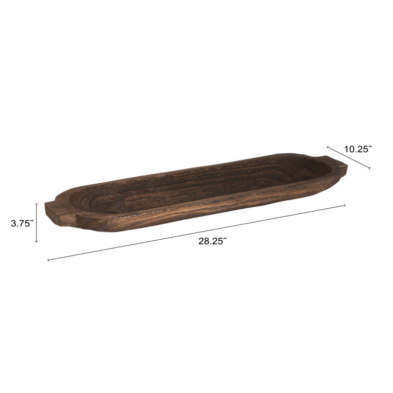 Birch Lane™ Frony Decorative Paulownia Wood Tray | Wayfair