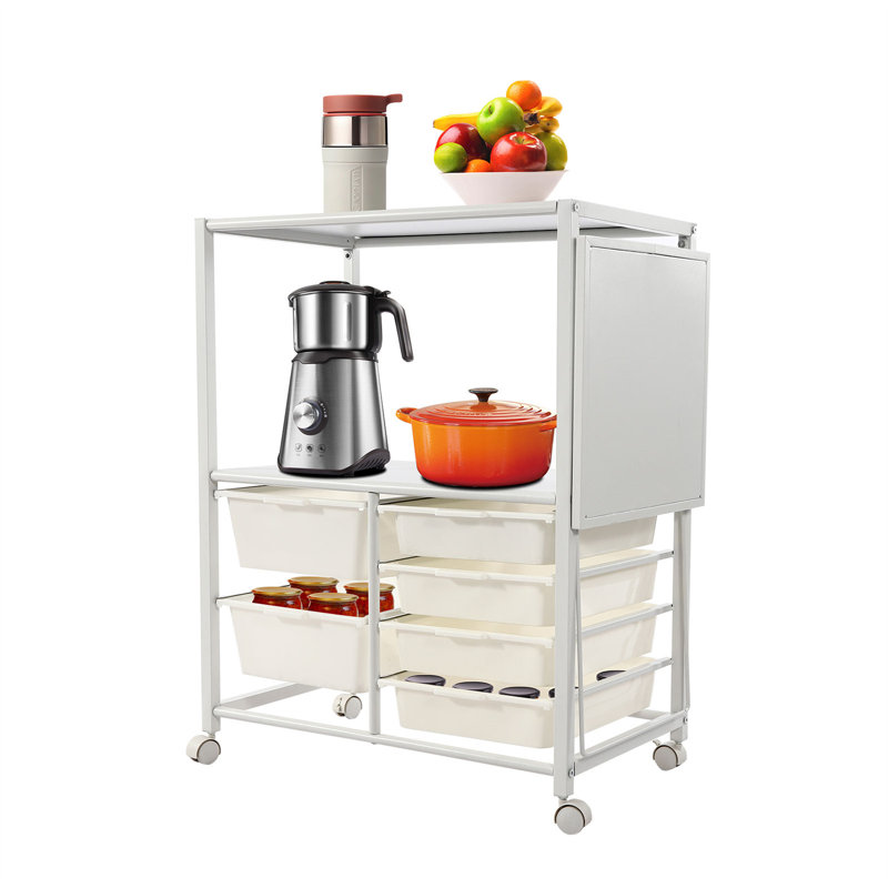 Latitude Run® 2-Tier Freestanding Space Saver Storage Shelf | Wayfair
