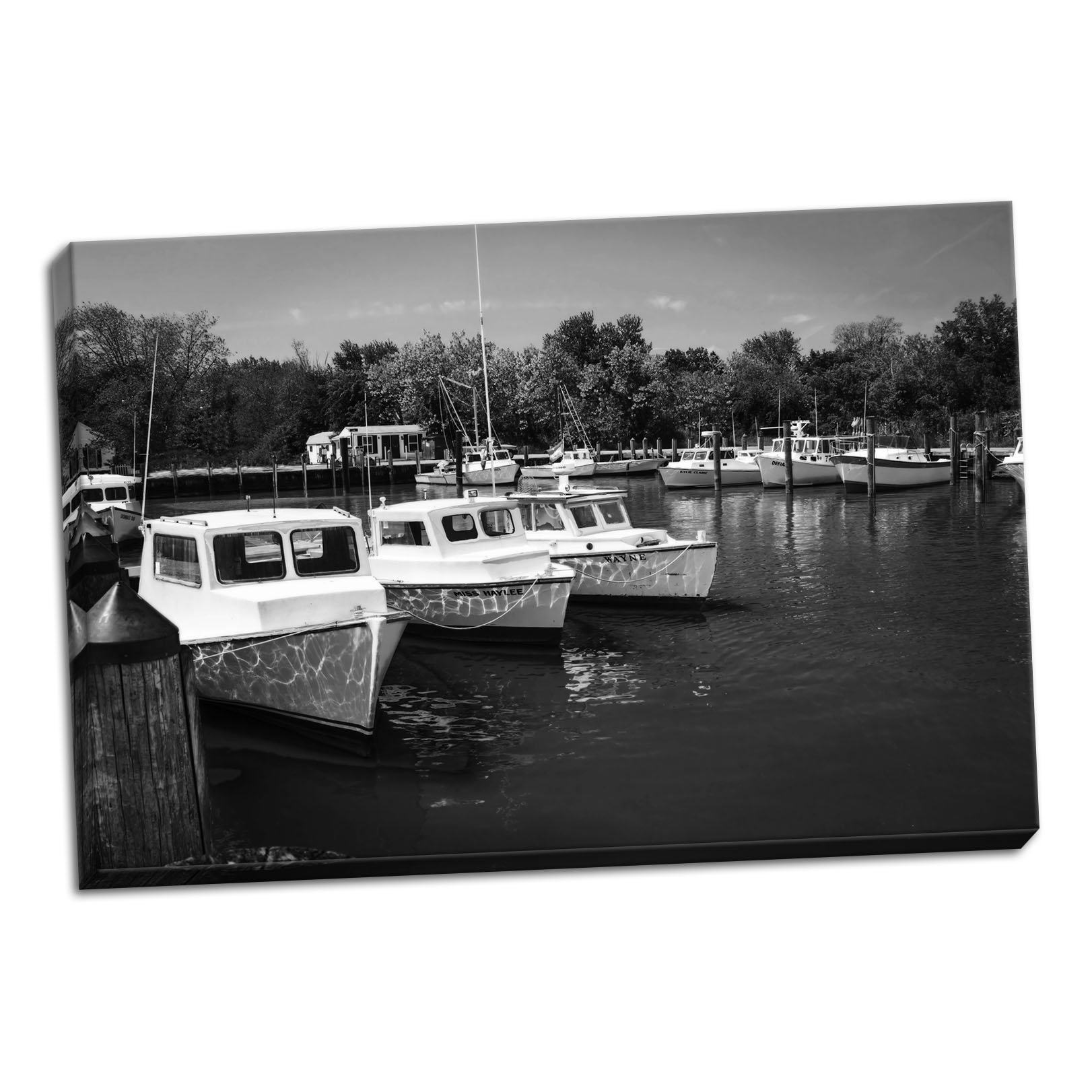 Breakwater Bay 'Deadrise Boats' Photographic Print on Wrapped Canvas ...
