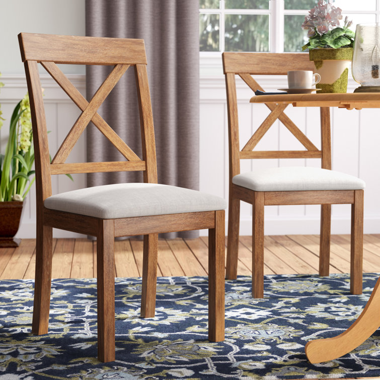 Beachcrest Home Dellbrook Upholstered Cross Back Side Chair & Reviews ...