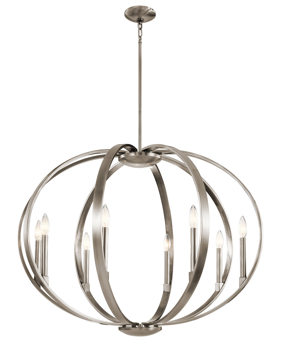 DecorbyHannah Elata 8 - Light Candle Style Globe Chandelier & Reviews ...