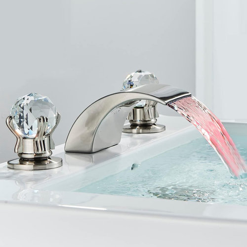 Senlesen Widespread Faucet 2-handle Bathroom Faucet & Reviews | Wayfair