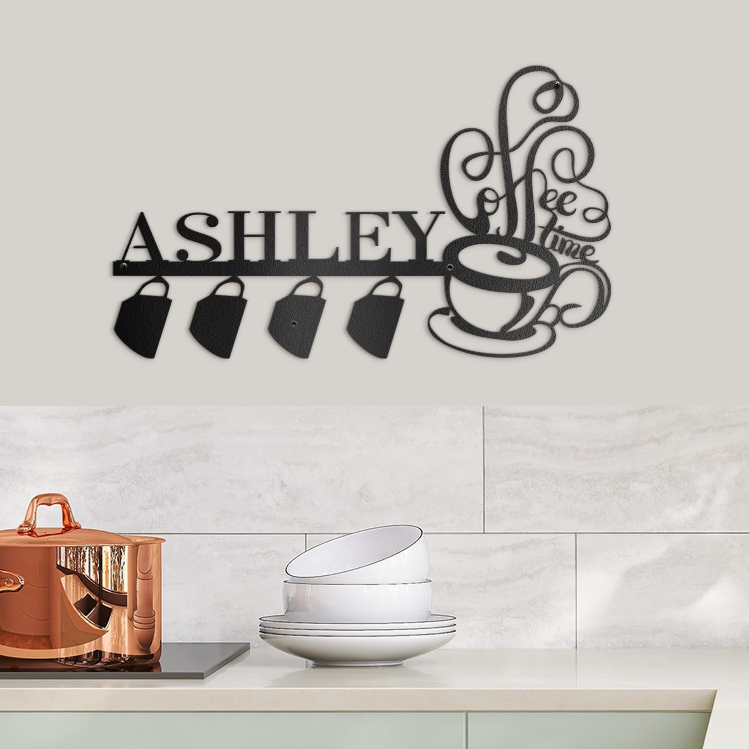 SIGNLEADER M03 Custom Metal Signs Metal Name Sign Metal Wall Art Split ...