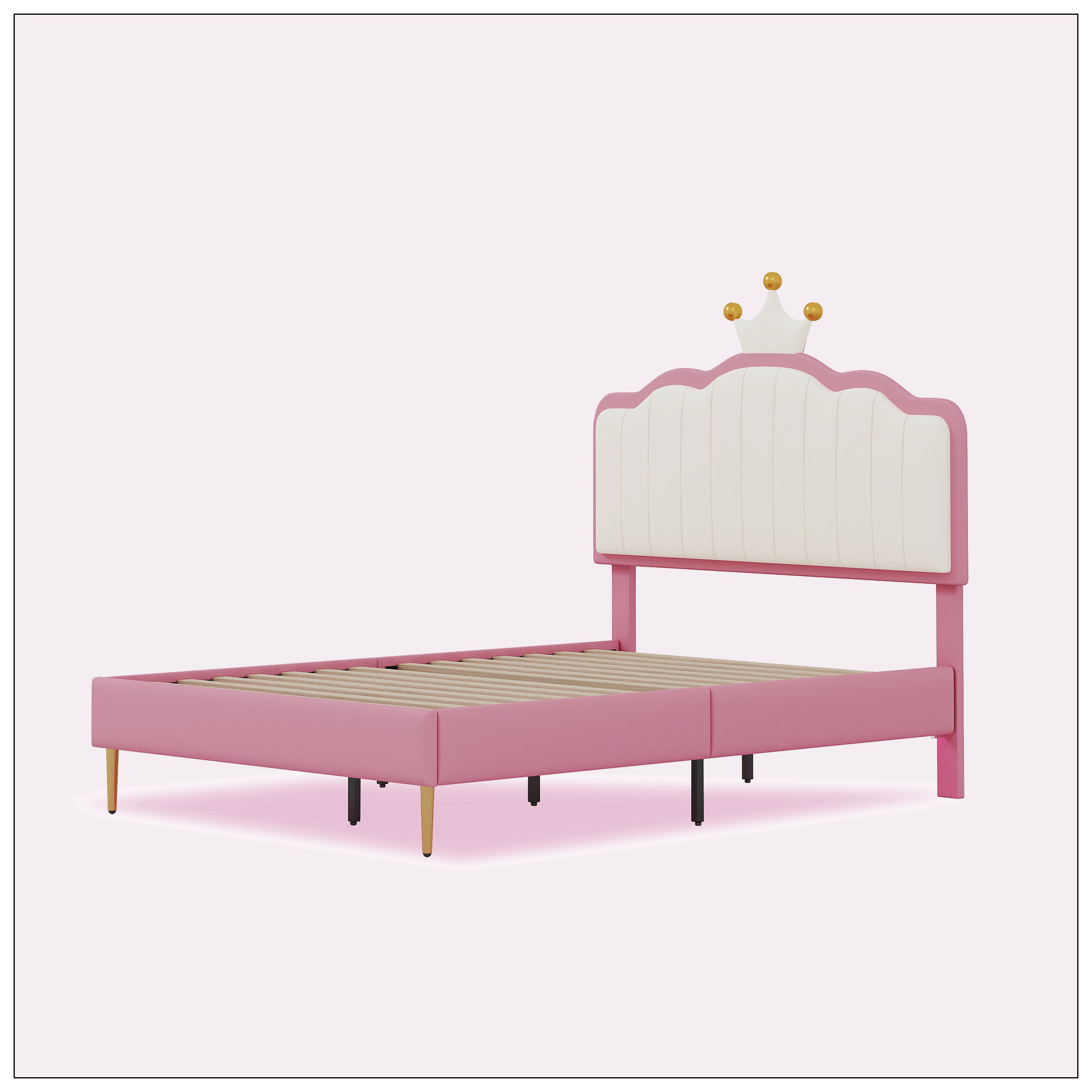 Astoria Grand Full size Princess Bed With Crown Headboard | Wayfair