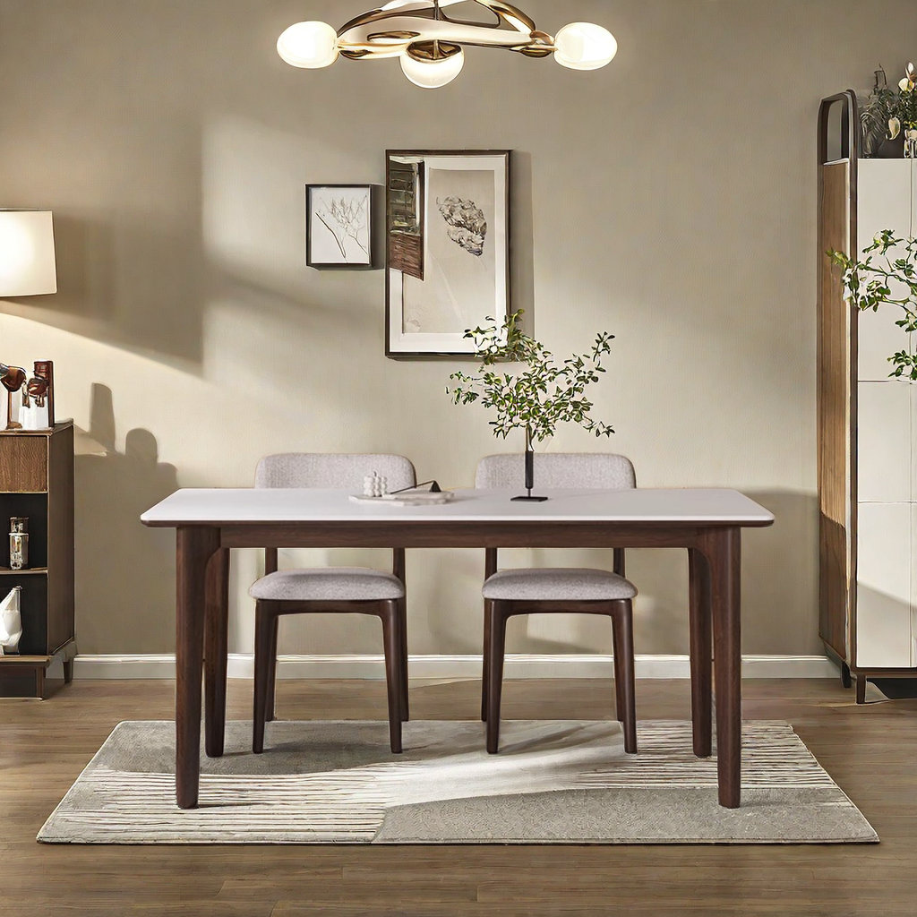 ASS Comfort Zone Black Walnut Solid Wood Rock Table And Chairs 3 ...